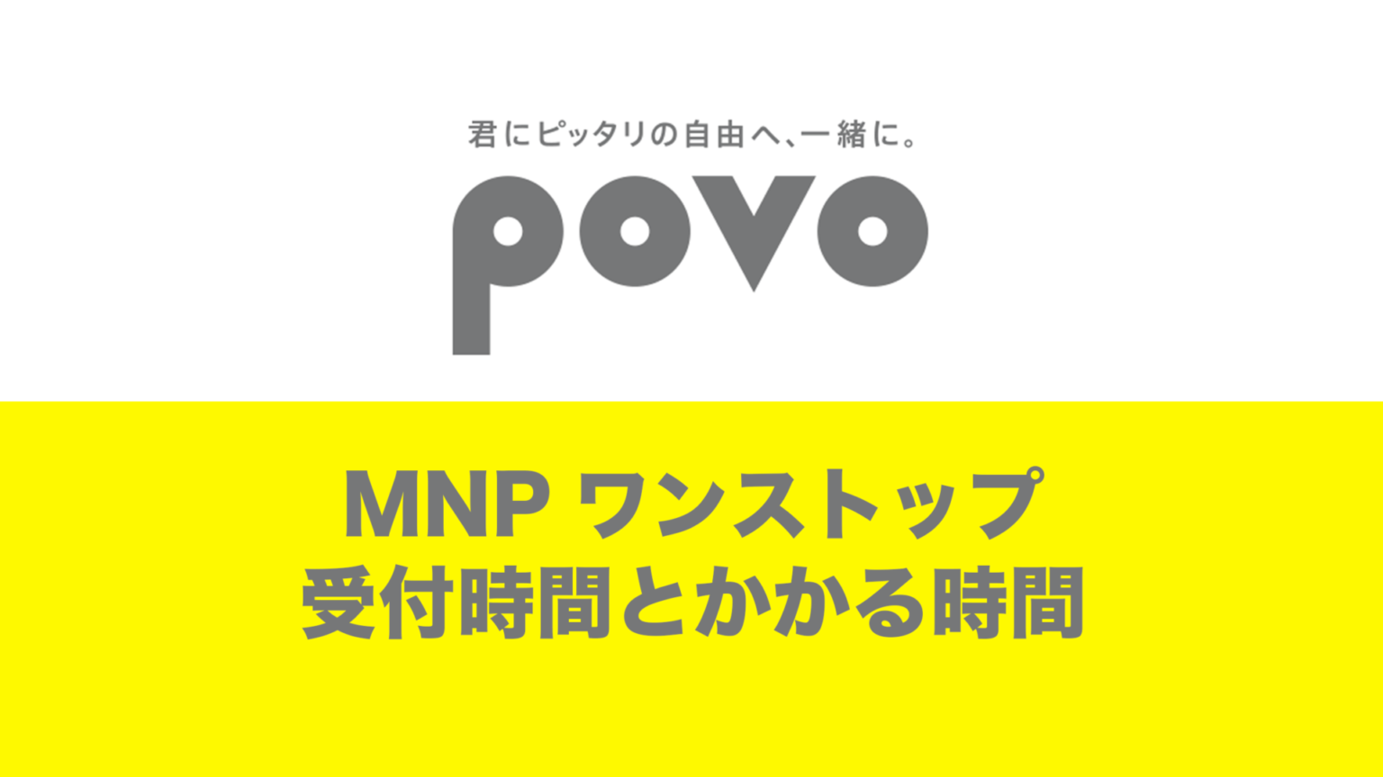 povoのMNPワンストップ受付時間は24時間？夜間も可能？ | 通信クリエーション