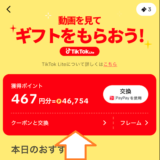 TikTokライトを「えらべるPay」経由でPayPayに交換する手順 | 決済ガイド